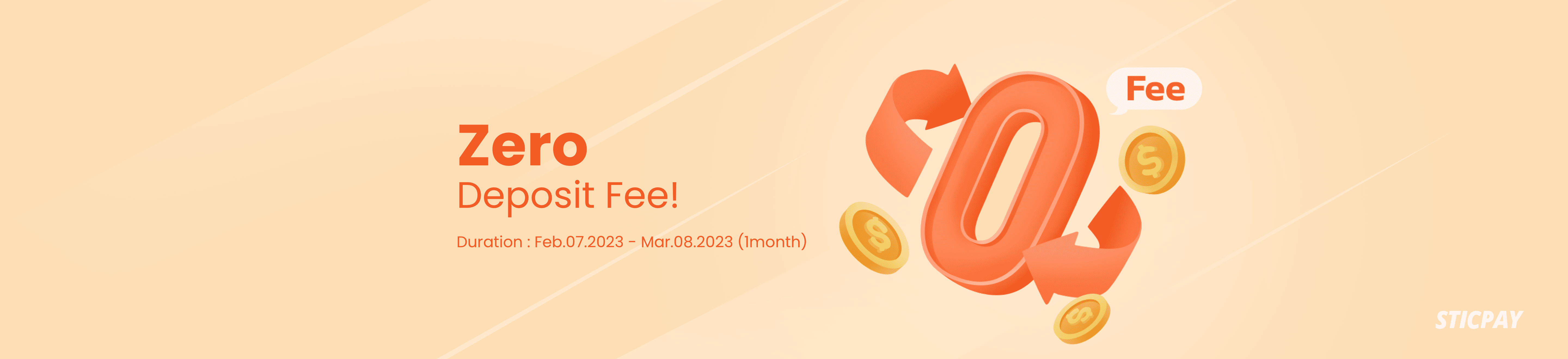 Zero Deposit Fees! | STICPAY